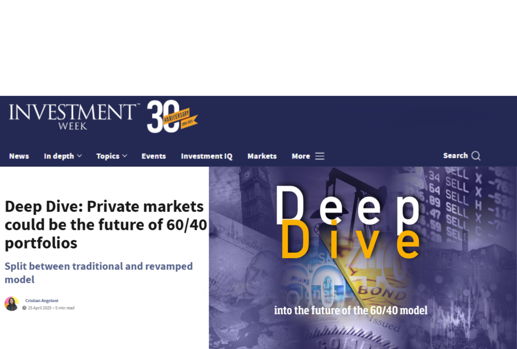 Deep Dive: Private markets could be the future of 60/40 portfolios ...